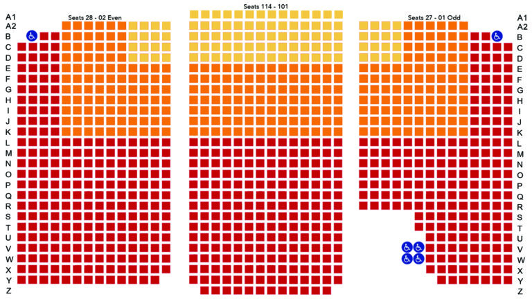 Seating Chart | Renfro Valley Entertainment Center